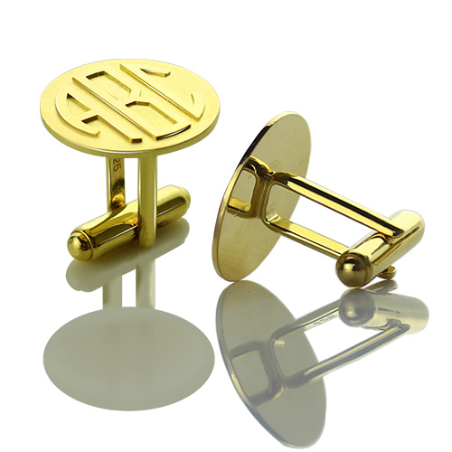 Fashionable 18k Gold Plated Men Cufflinks